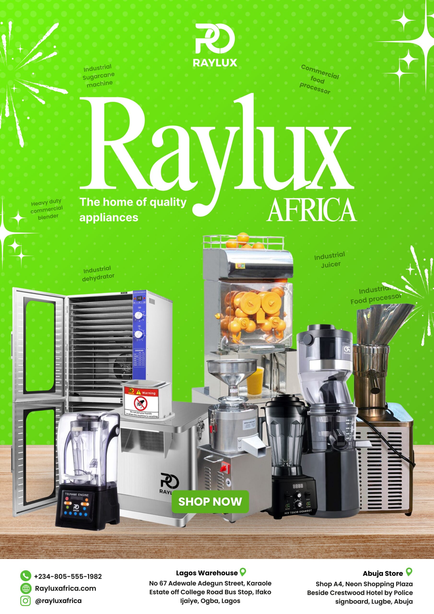 Raylux Africa – Raylux Professional Commercial Grade Blenders, Raylux ...